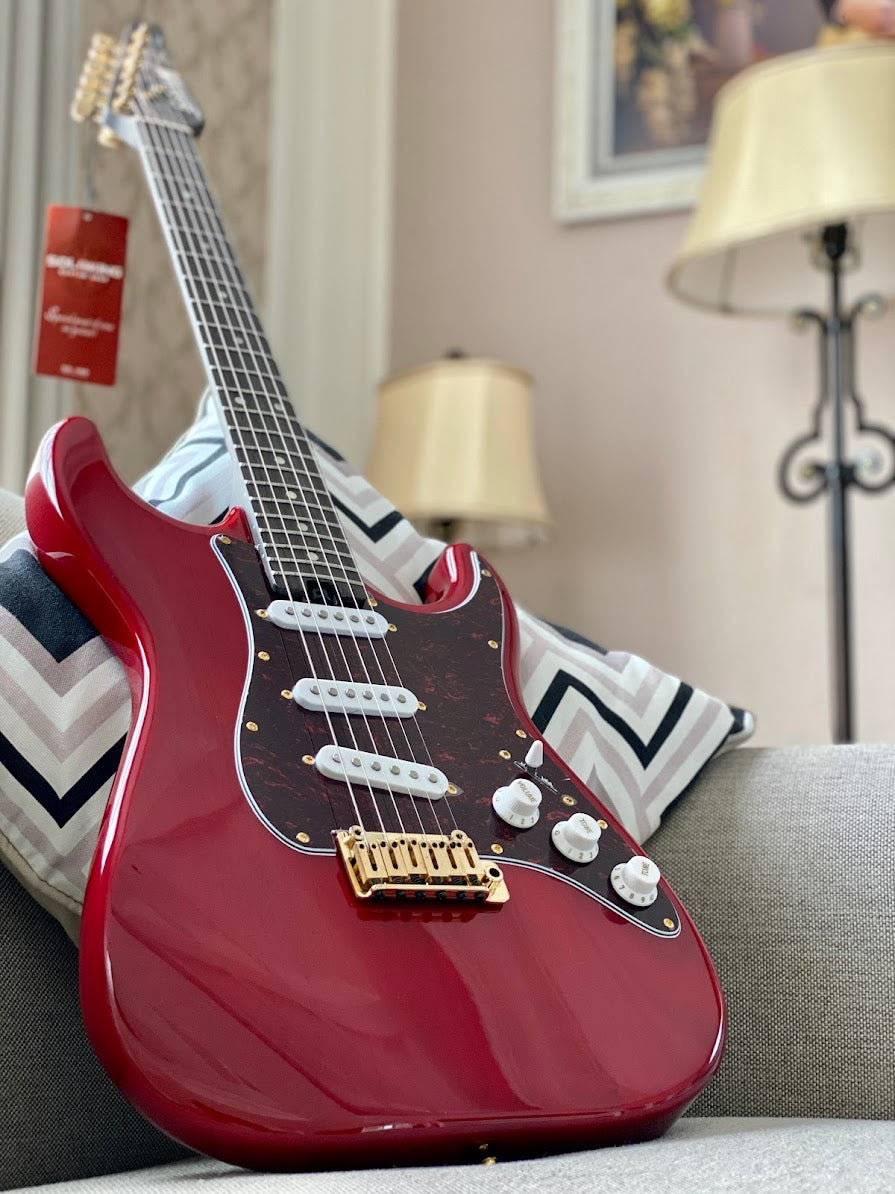 Soloking MS-1 Classic SSS ASH สีแดงเข้ม พร้อมด้วย One Piece Rosewood N – nafiriguitar.com