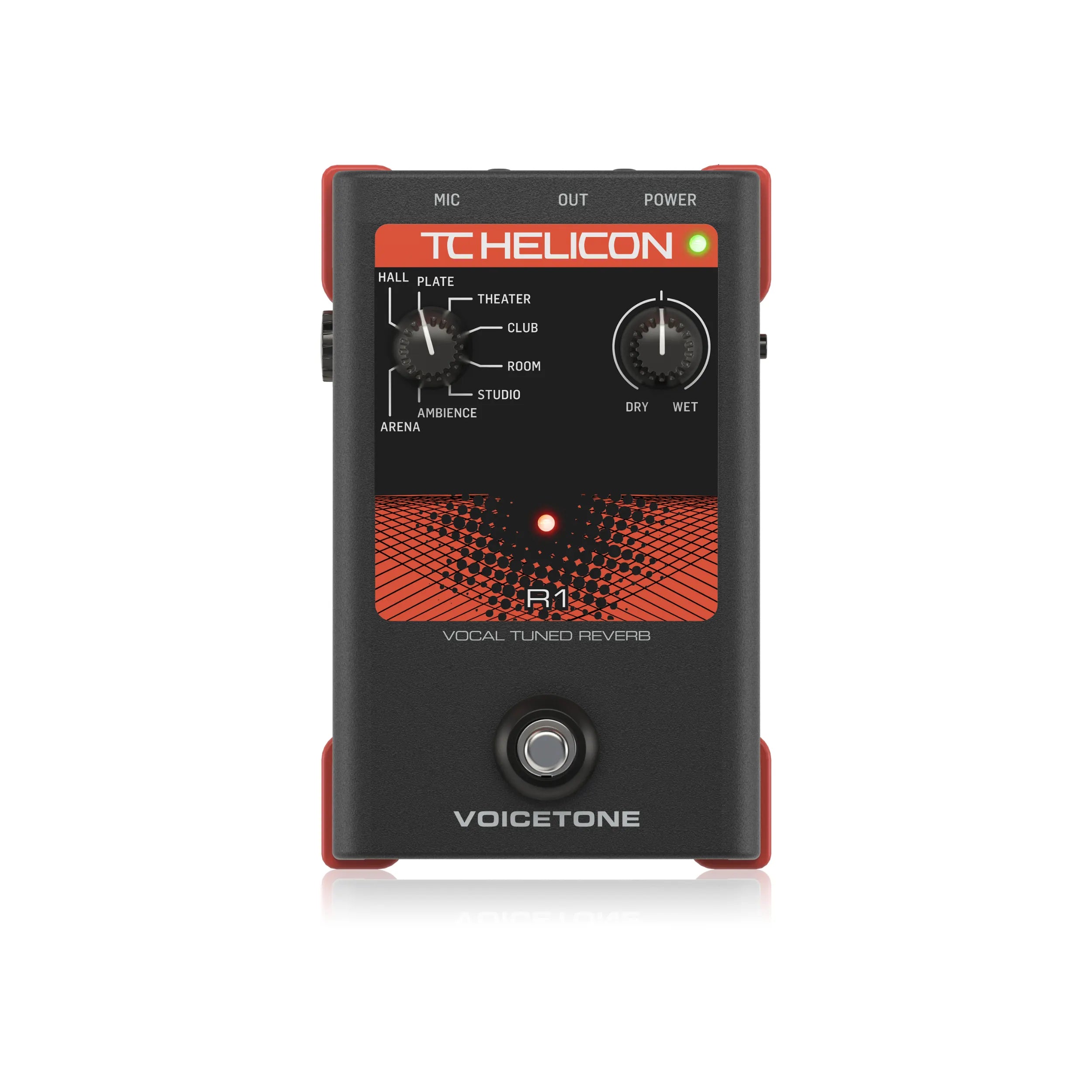 TC-Helicon VoiceTone R1 Reverb Vocal Effects Pedal, EU Plug ...