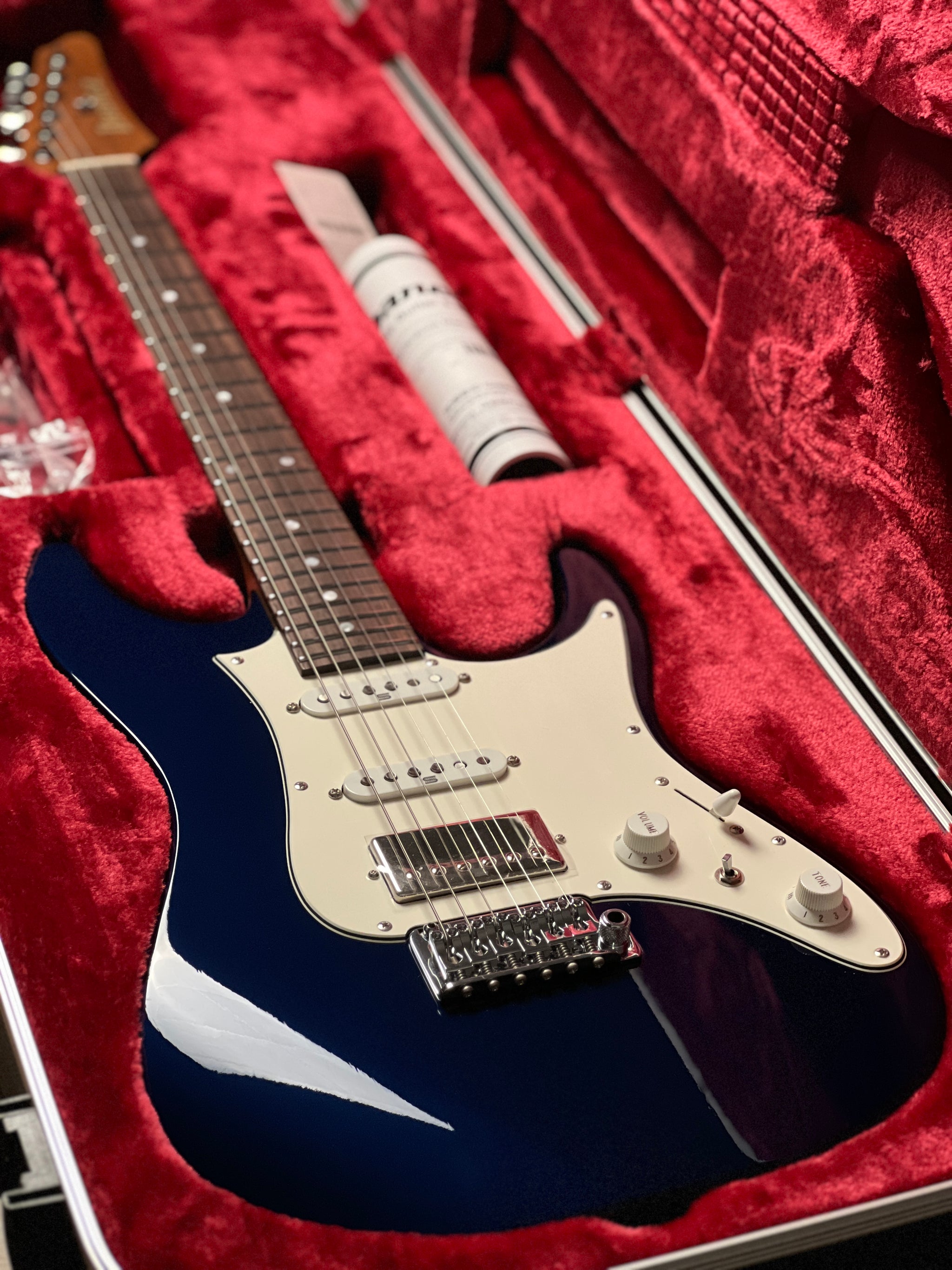 Ibanez Prestige AZ2204NW-DTB w/Case in Dark Tide Blue F2412225 ...
