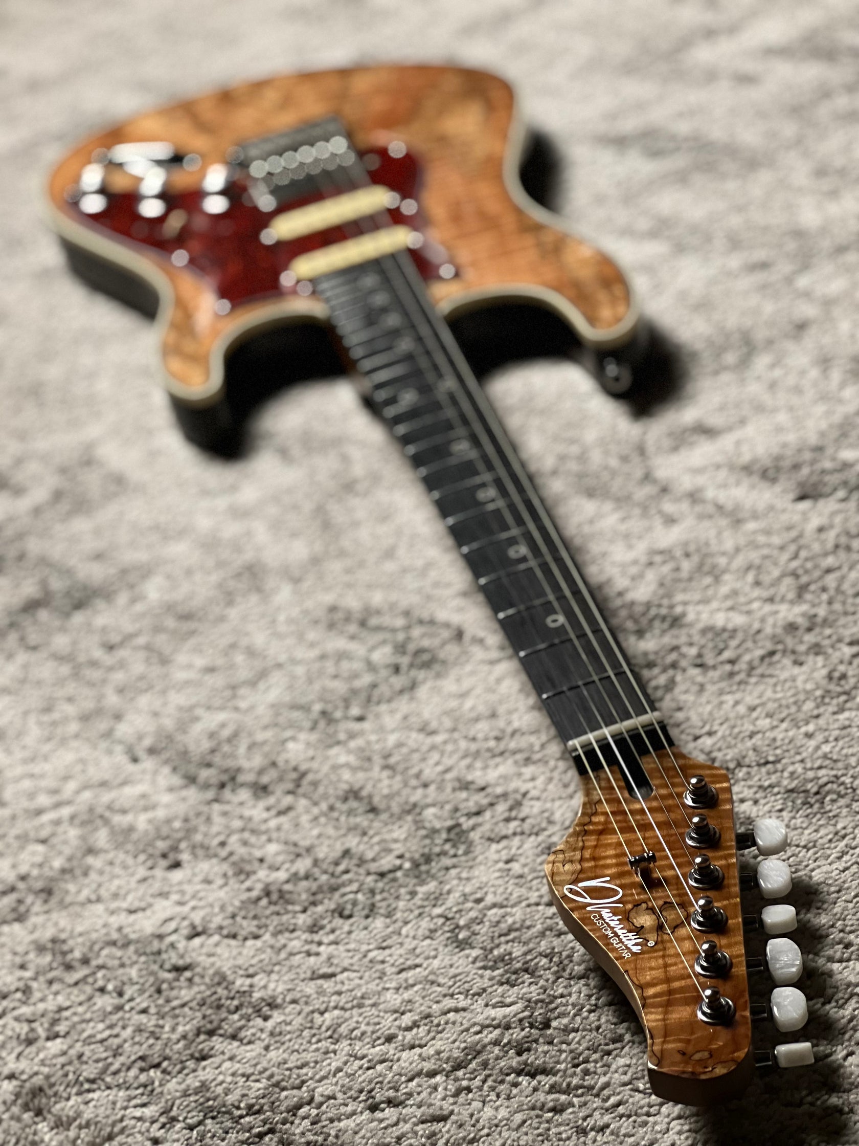 Dhatarattha Custom DST HSS in Exotic Spalted Maple with Rosewood FB ...