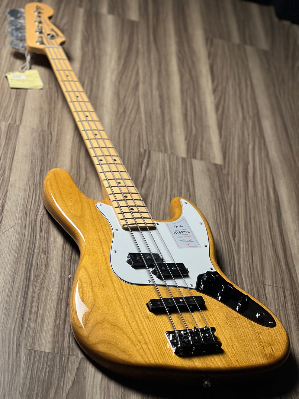 Fender Japan Hybrid II Jazz Bass PJ with Maple FB in Vintage Natural J ...