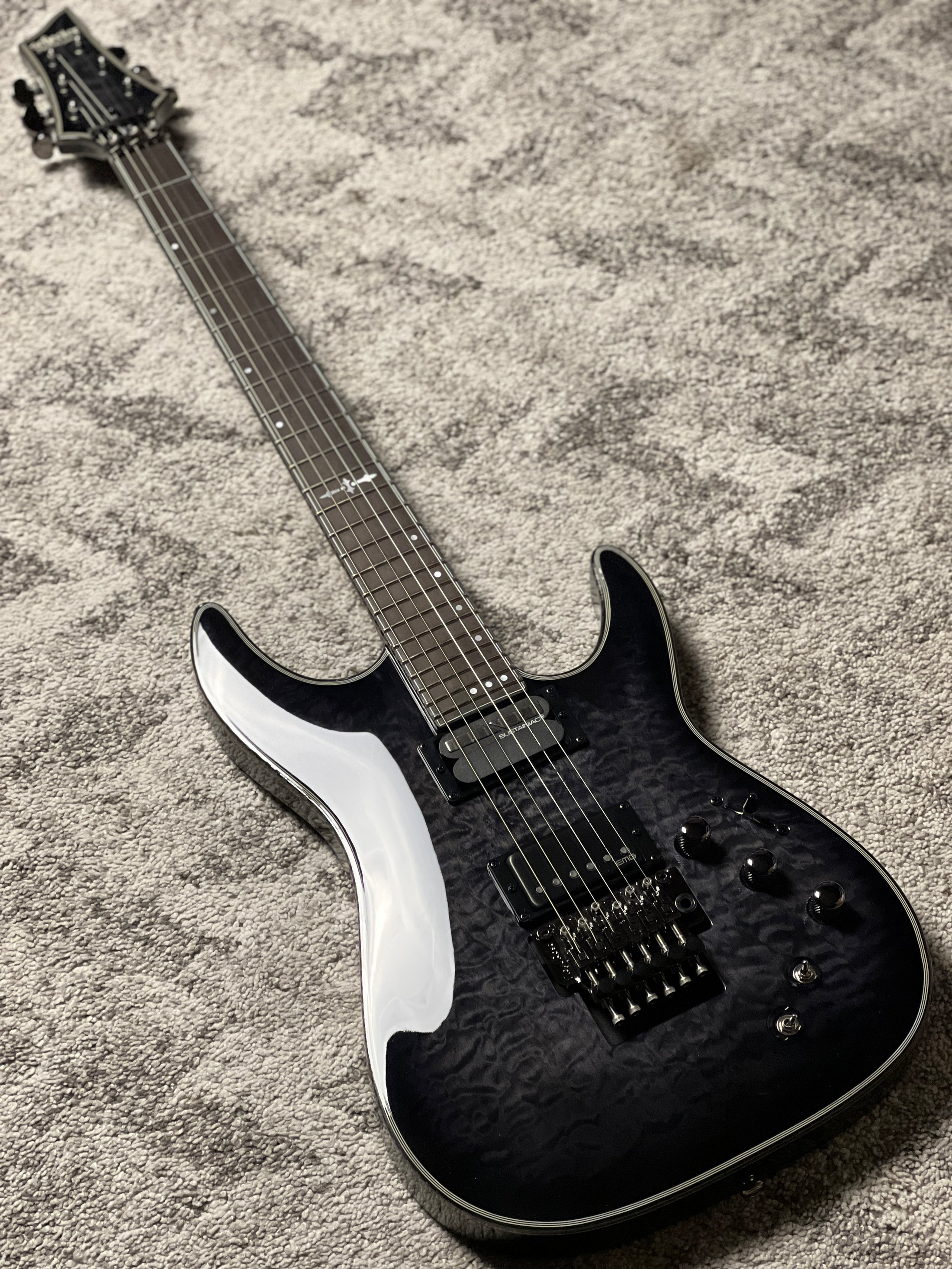 Schecter Hellraiser Hybrid C-1 FR S TBB in Trans Black Burst W24110107 – nafiriguitar.com