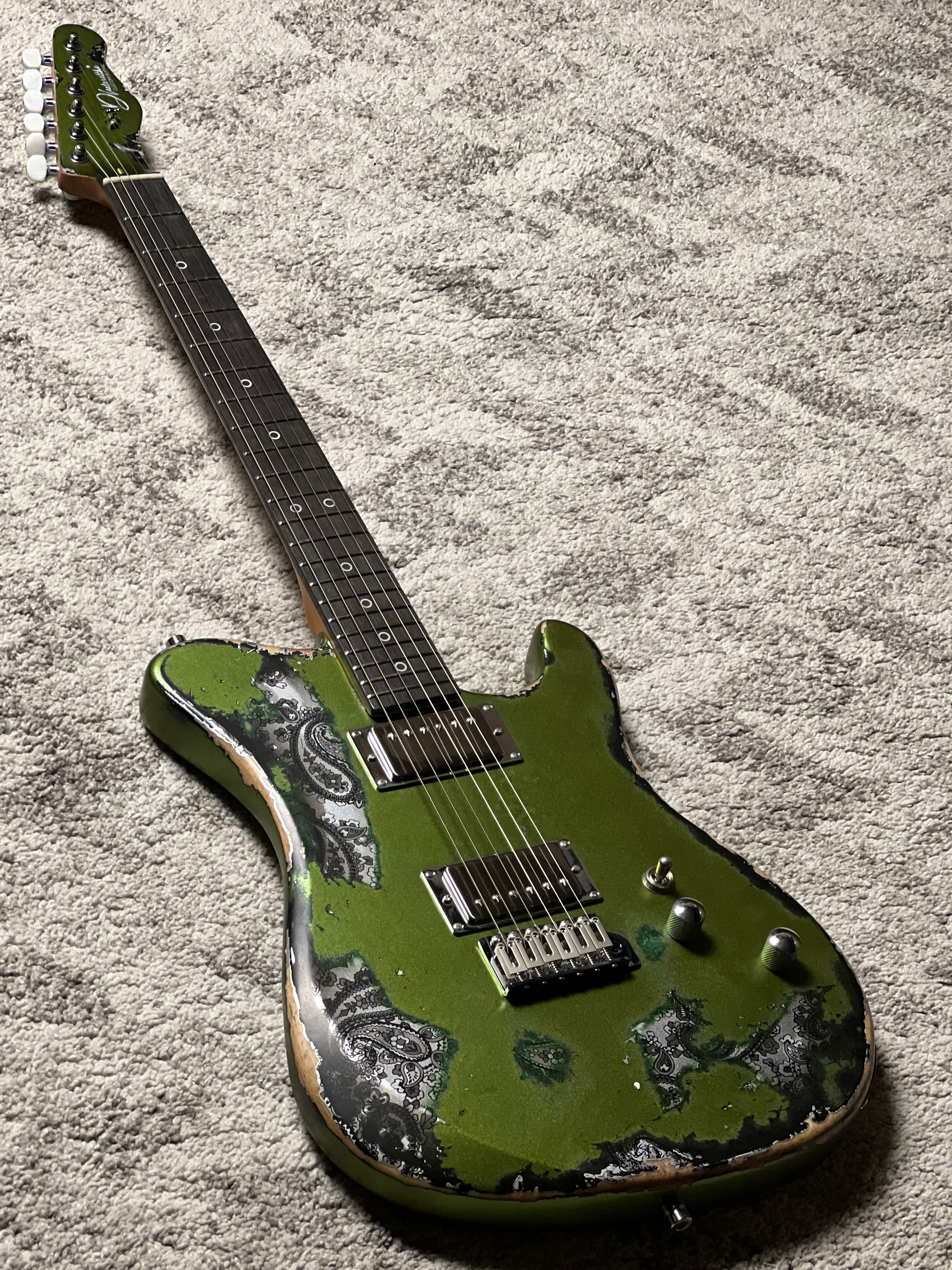 Dhatarattha Performance DTL in Limestone Green Over Black Paisley with ...