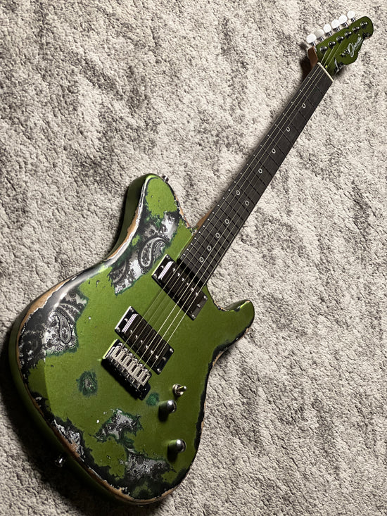 Dhatarattha Performance DTL in Limestone Green Over Black Paisley with ...