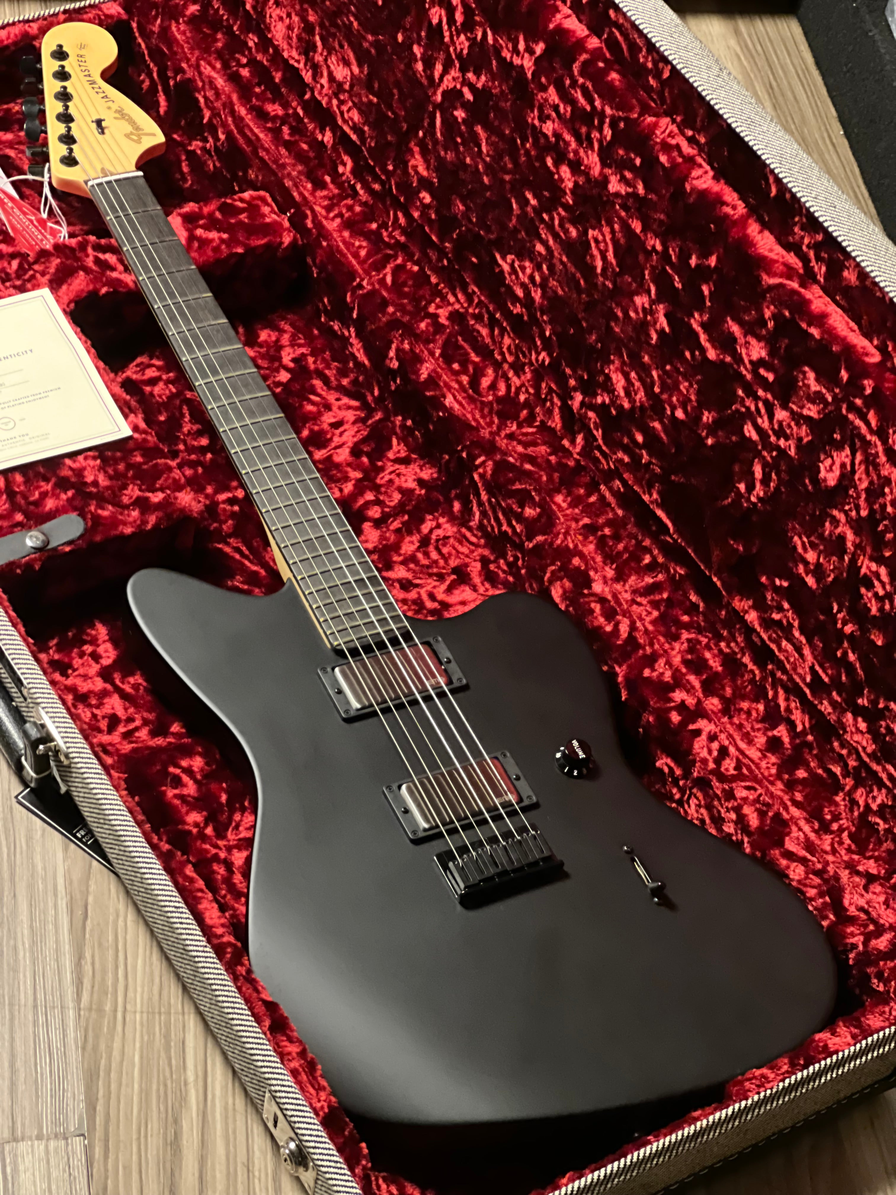 Fender Artist Jim Root Jazzmaster with Ebony Neck in Flat Black US2300 ...