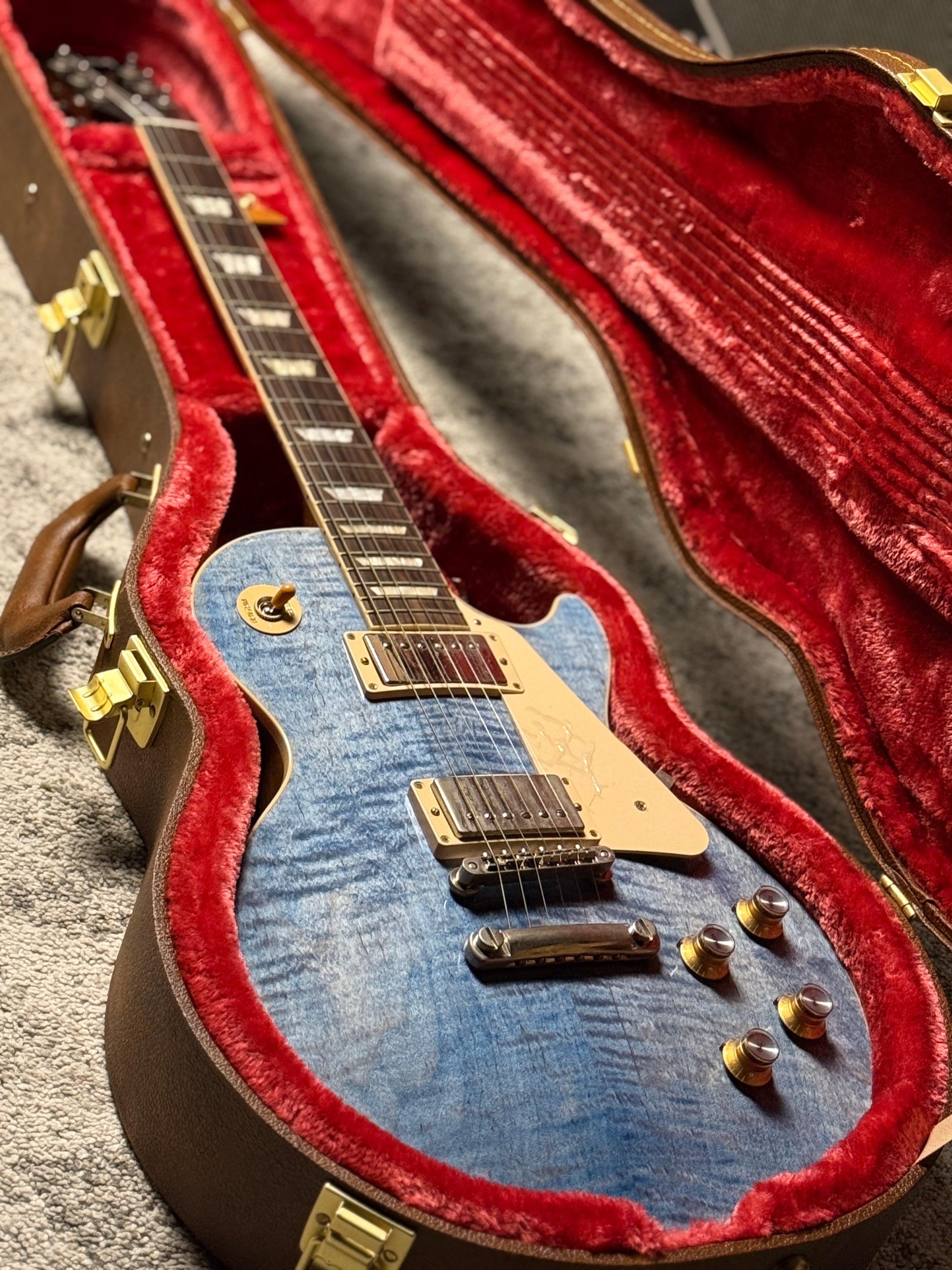 Gibson Les Paul Standard 50s Figured Top in Ocean Blue w/Case 22993009 ...