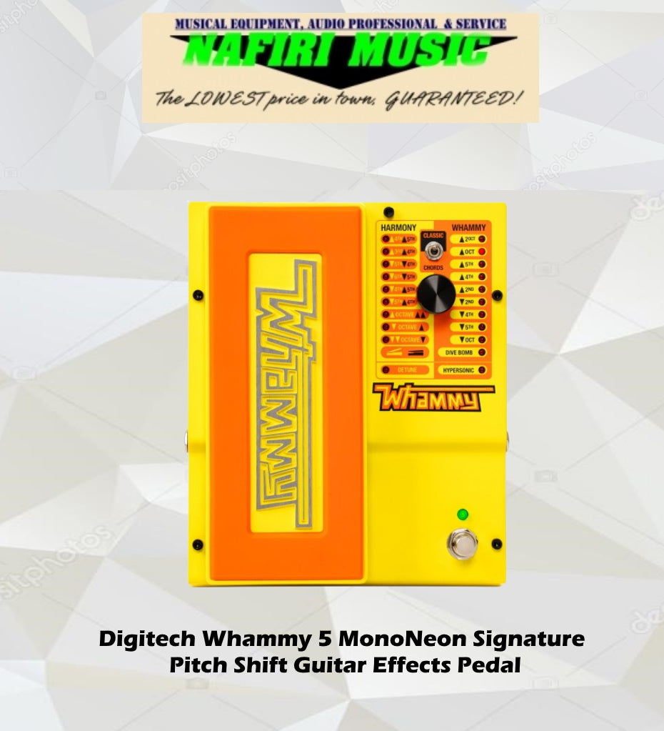 Digitech Whammy MonoNeon Signature Pitch Shift Guitar Effects Pedal ...