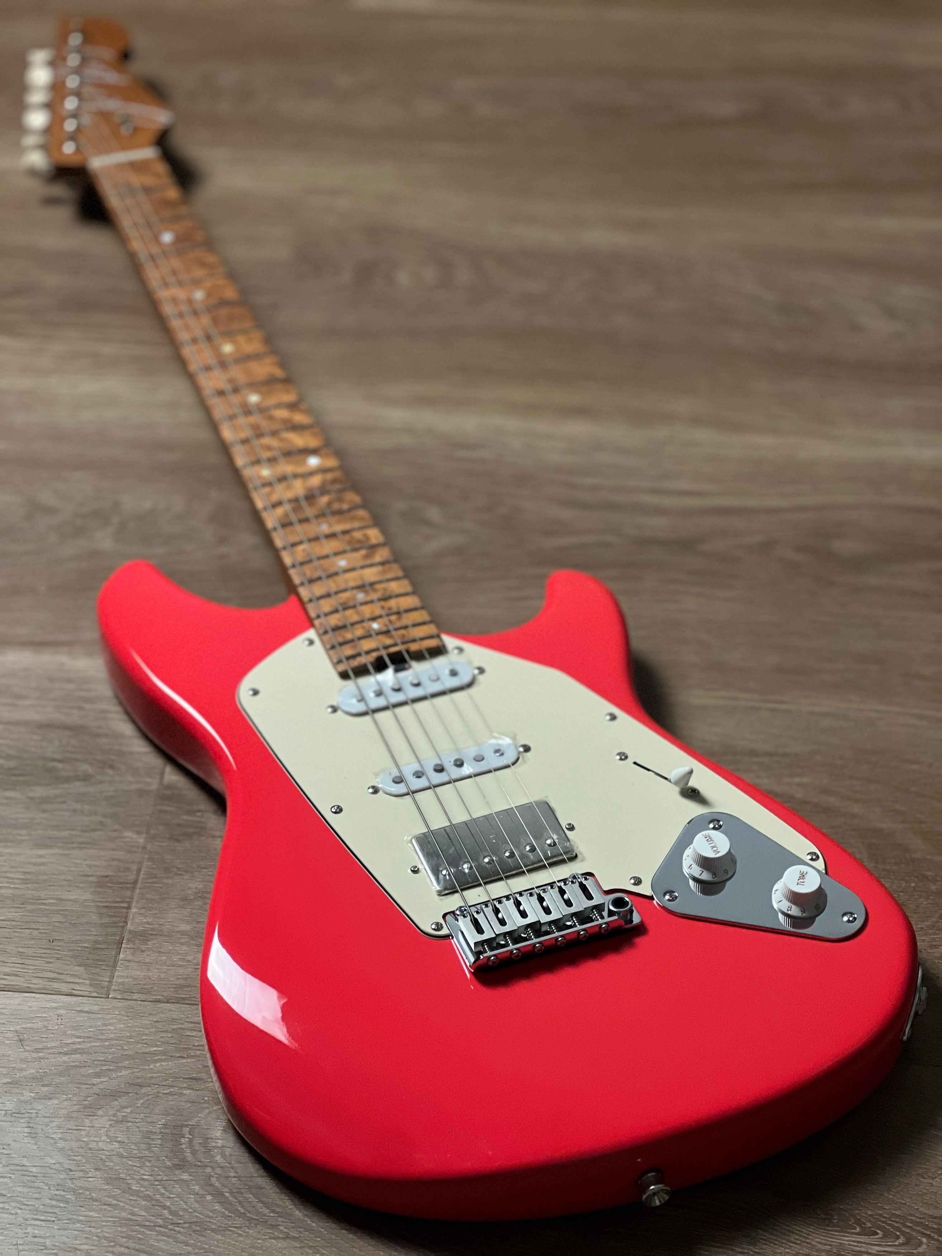 Aguda Jerry king Steam Tone 1981 in Carnival Red – nafiriguitar.com