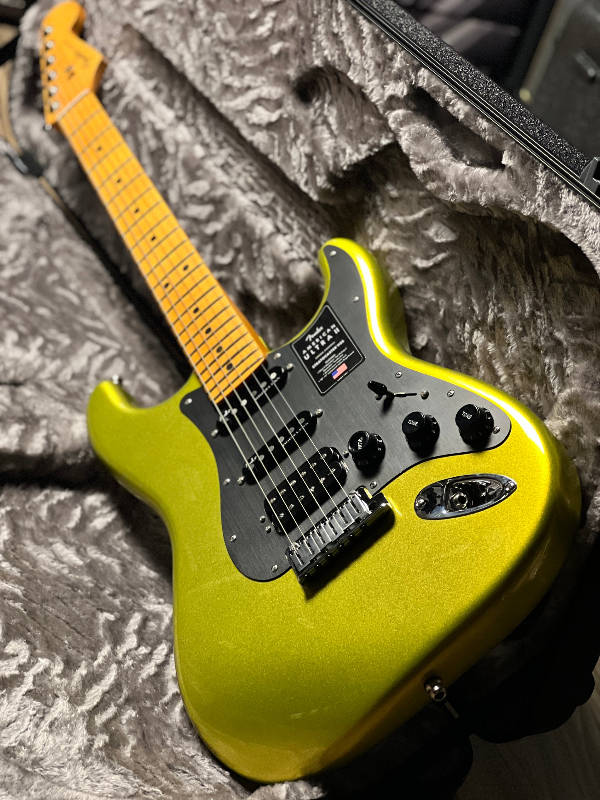 Fender American Ultra II Stratocaster HSS with Maple FB in Solar Flare ...