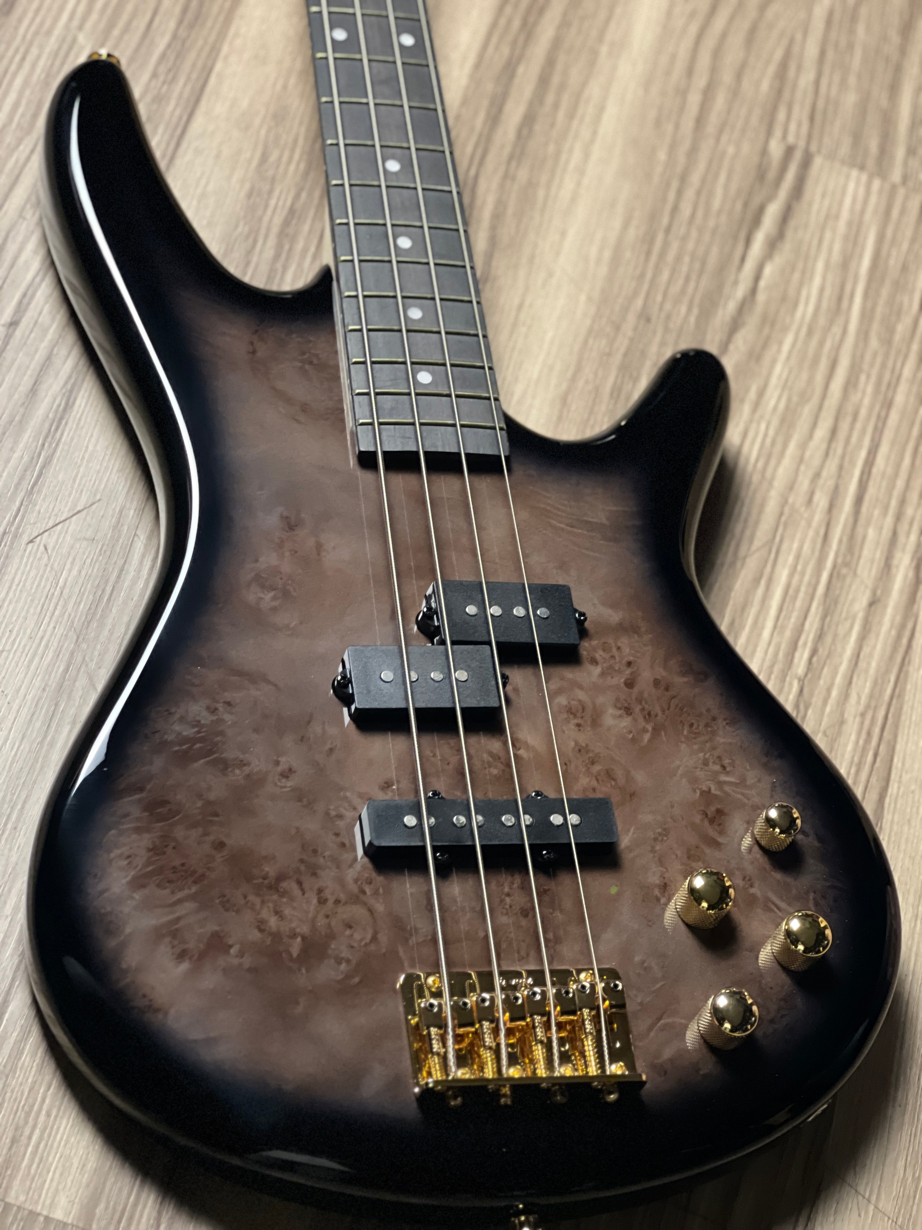 Ibanez GSR200PC-TPB 4-String in Transparent Pale Black Burst ...