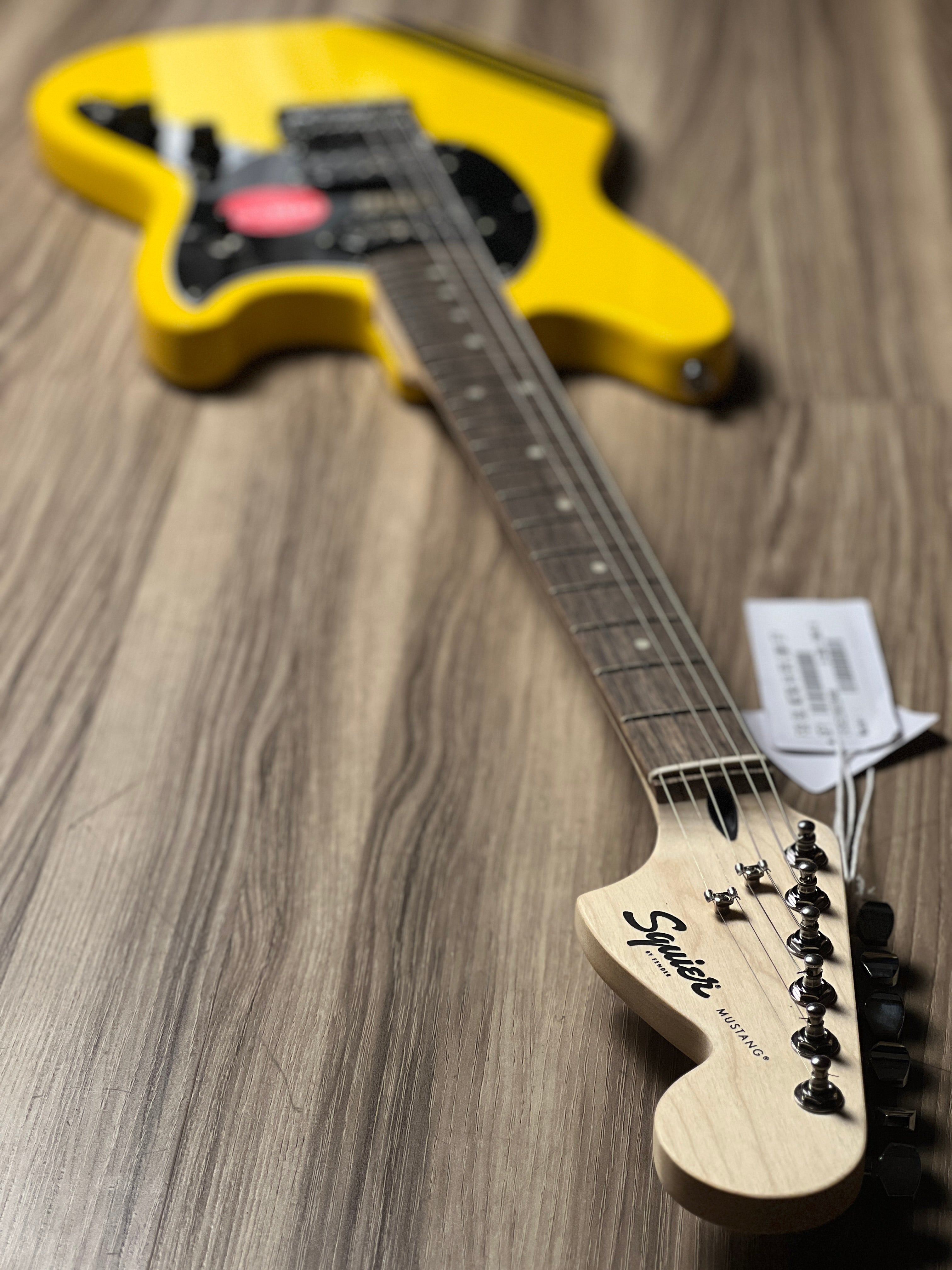 Squier FSR Bullet Competition HH Mustang Guitar With Black Stripes And ...