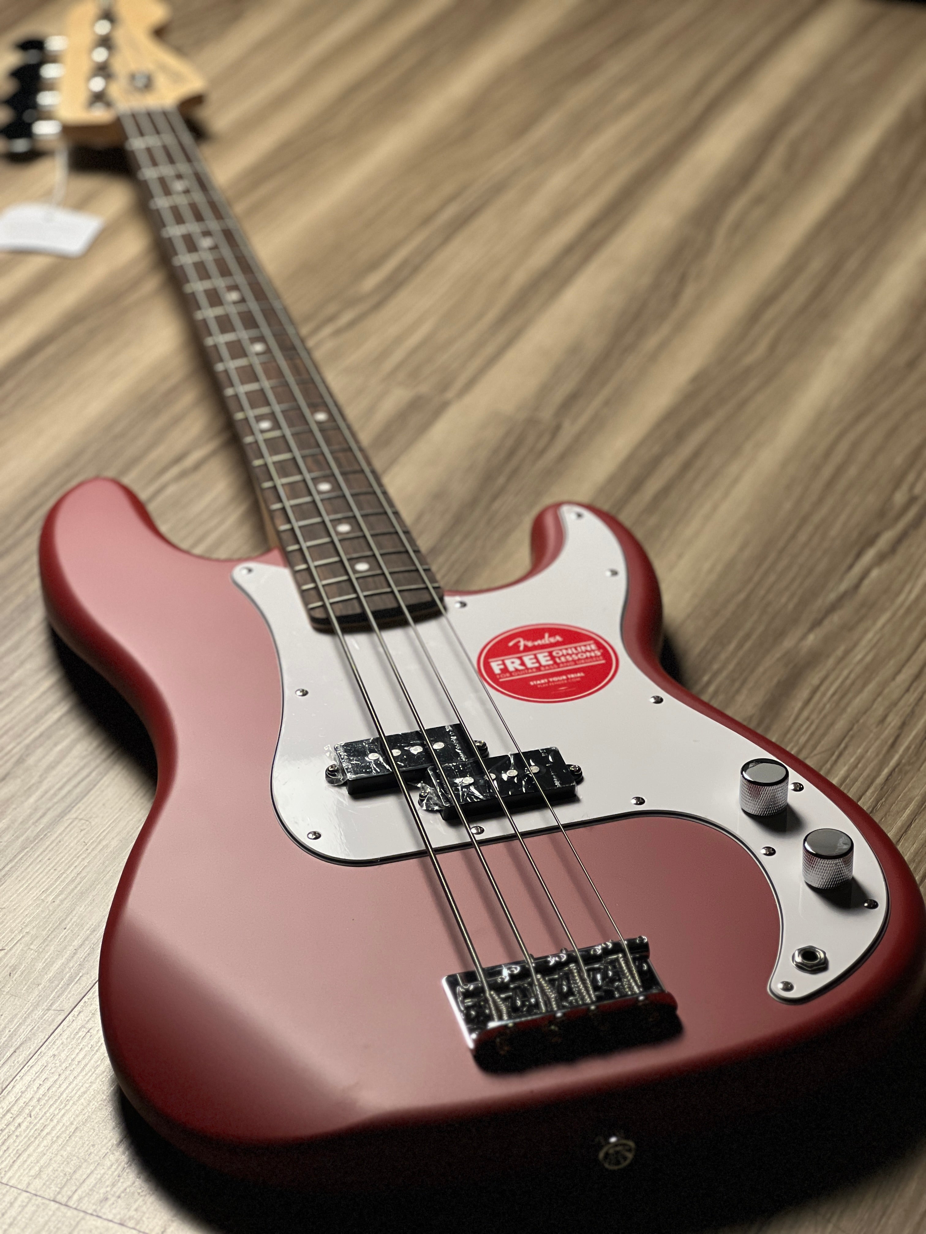 Squier Debut Series Precision Bass with Laurel FB in Dakota Red ...