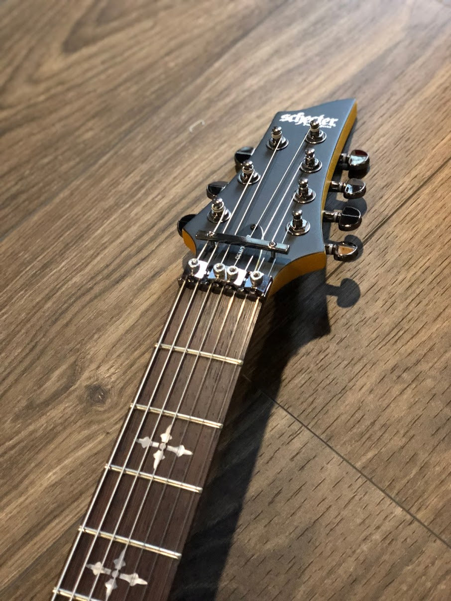 Schecter DEMON-7 FR ใน Aged Satin Black – nafiriguitar.com