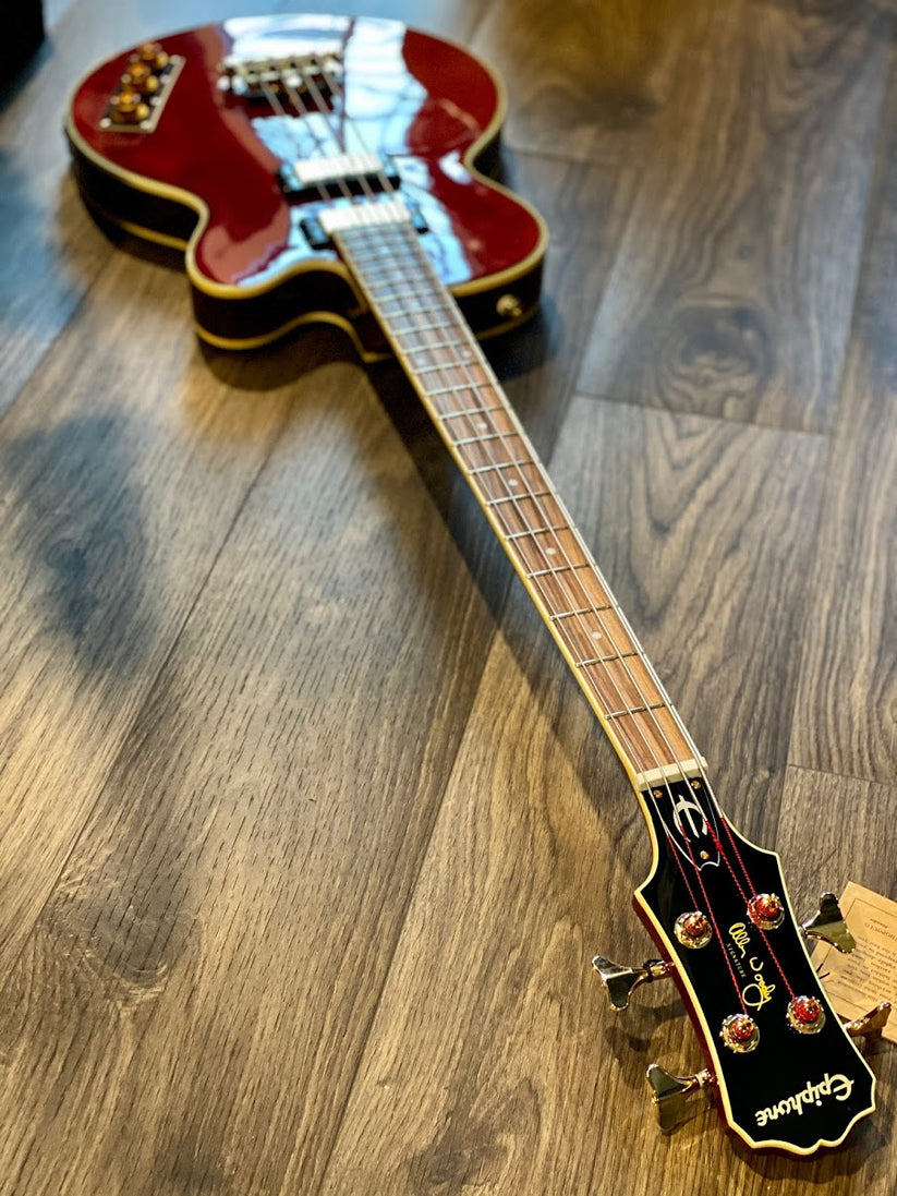 Epiphone Allen Woody Rumblekat Artist Series Bass in Wine Red ...