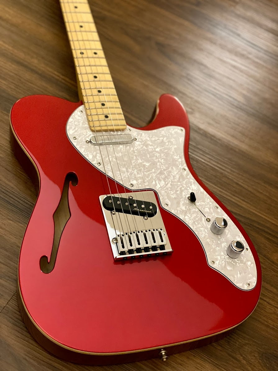 Fender Deluxe Telecaster Thinline - Candy Apple Red with Maple Fingerb ...