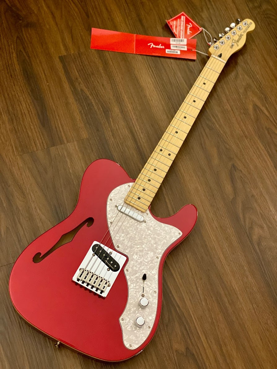Fender Deluxe Telecaster Thinline - Candy Apple Red with Maple Fingerb ...