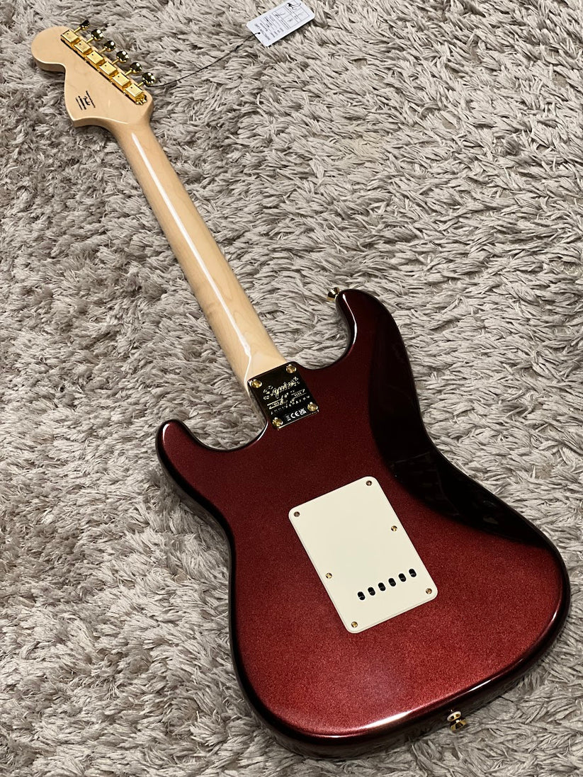 Squier 40th Anniversary Gold Edition Stratocaster in Ruby Red Metallic ...