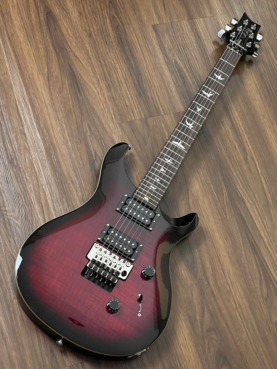 PRS SE Custom 24 Floyd Rose ใน Fire Red Burst – nafiriguitar.com