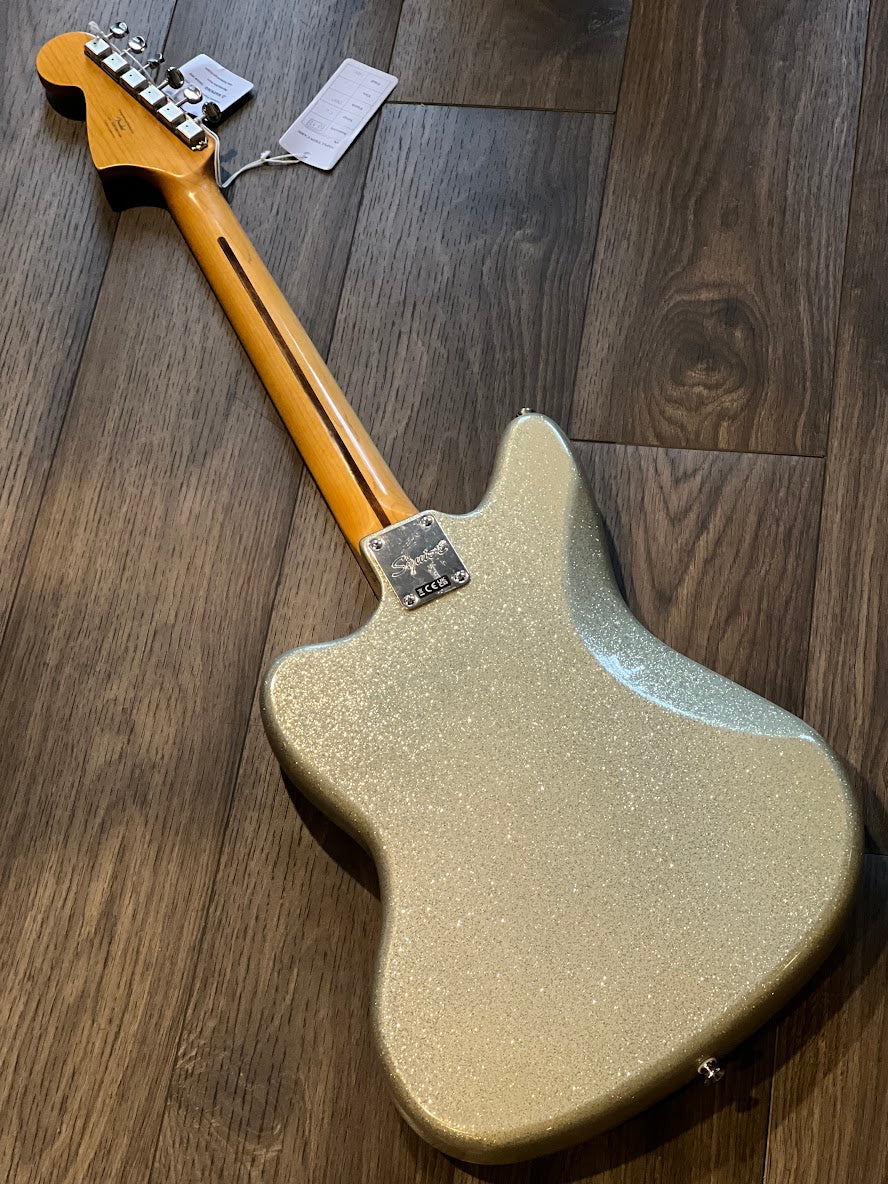 Squier FSR Classic Vibe 60s Jaguar in Silver Sparkle – nafiriguitar.com