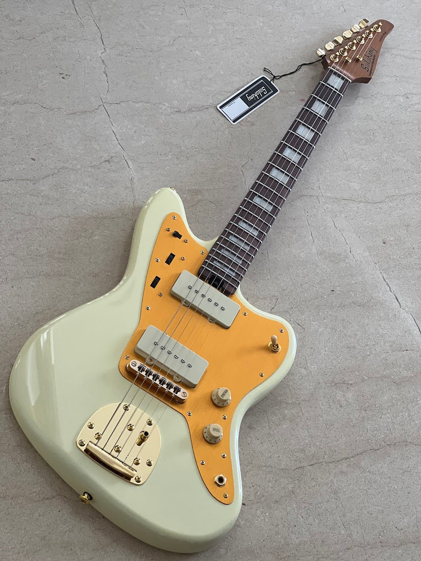 Soloking JM40 Offset Deluxe in Olympic White with Gold Hardware ...