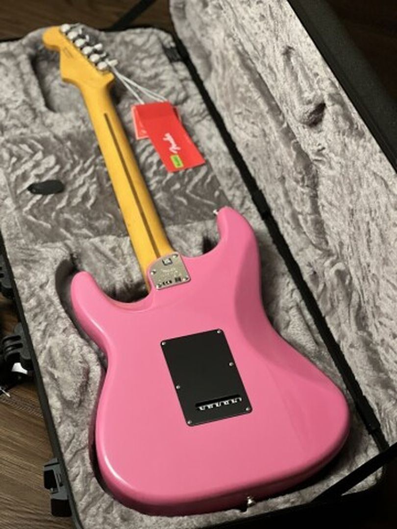 Fender FSR American Ultra Stratocaster with Ebony FB in Bubble Gum Met ...